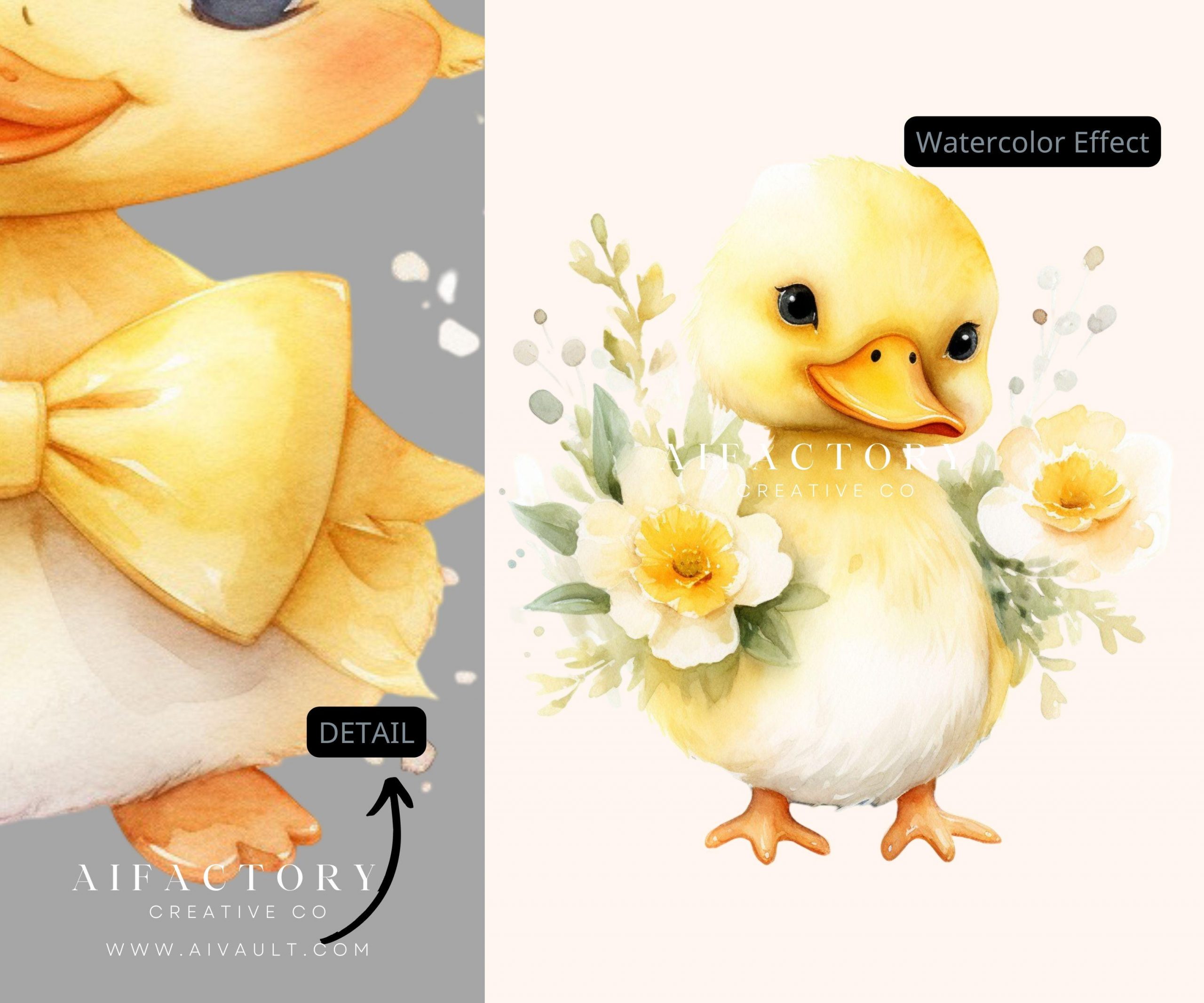 Yellow Duck Clipart, One Lucky Duck Birthday Clip Art – Aifactory Cliparts