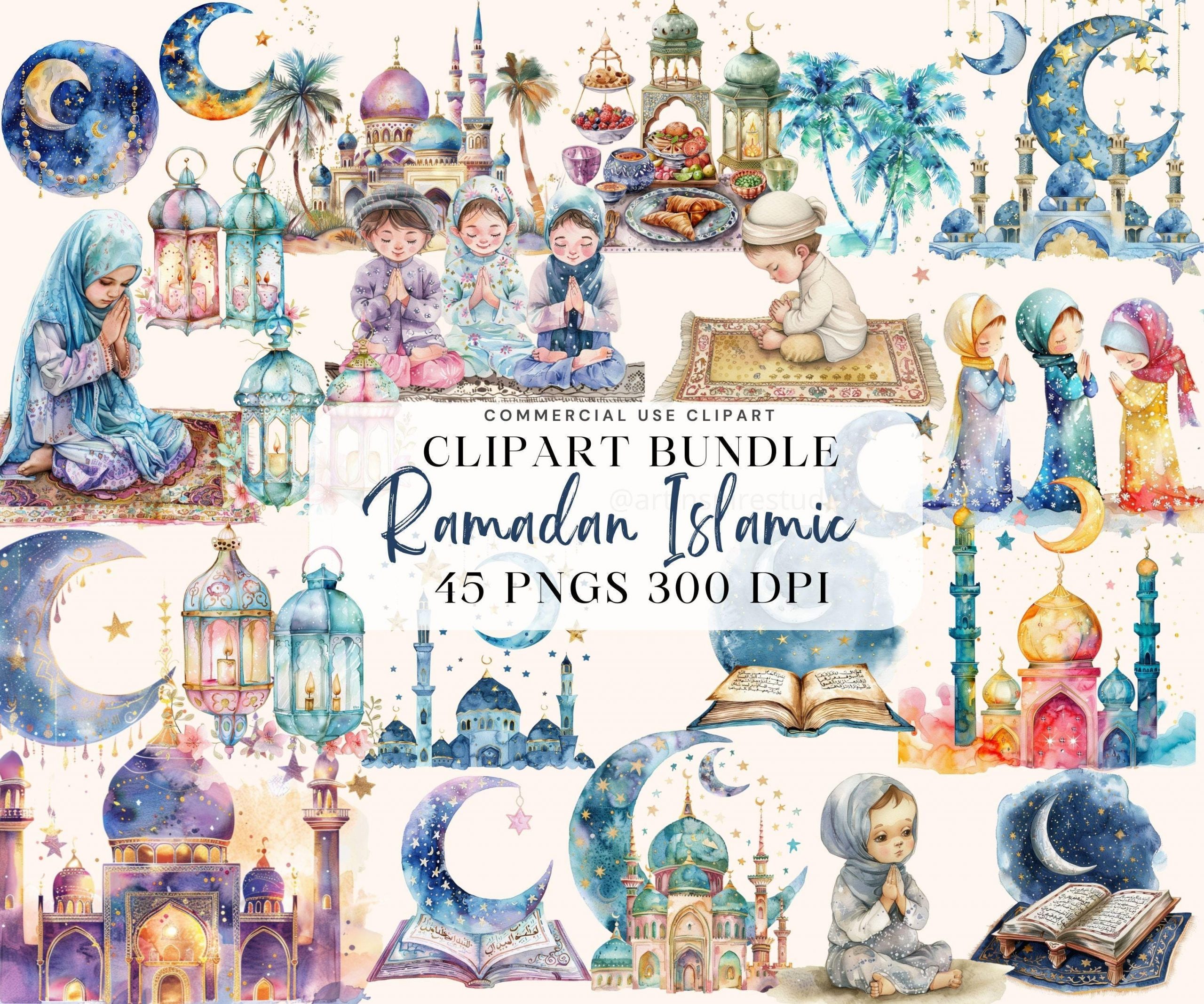 45 Ramadan Kareem Clipart, Eid Al Fitr Graphics – Aifactory Cliparts